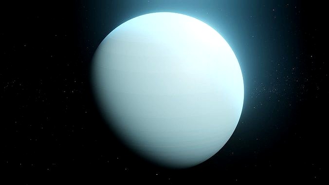 Photorealistic Uranus 8k Textures 3D Model