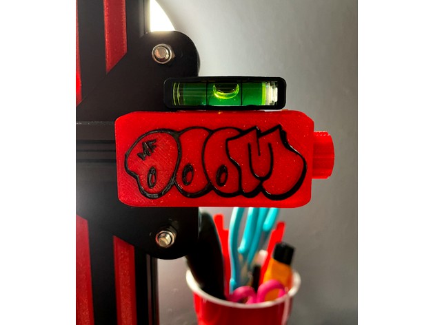 Ender 3v2 MF DOOM QR code cover & belt tensioner cover by geez444 3d model