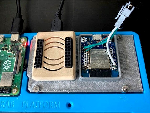 ESP32 D1 Mini Breadboard Converter Arduino by micahjj 3d model