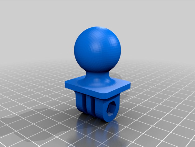 GoPro Ram Mount by MadMagpul 3d model