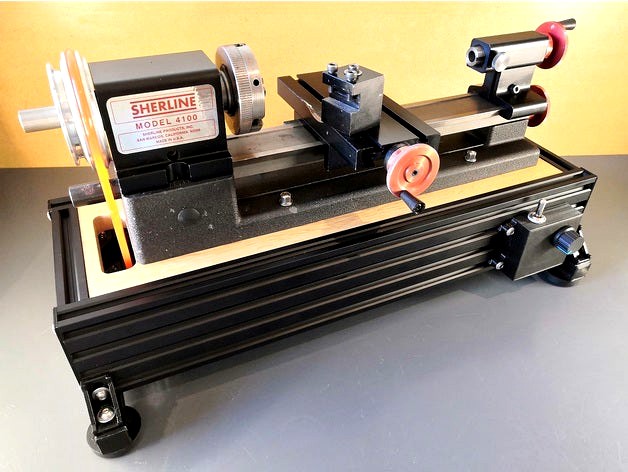 Sherline Lathe Base 3D Printed Parts by MachinistMatt model