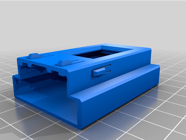 TTGO T-Display case for 503450 LiPo battery by stevesch 3d model