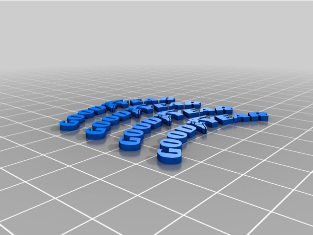 Goodyear logo by gsbinder 3d model