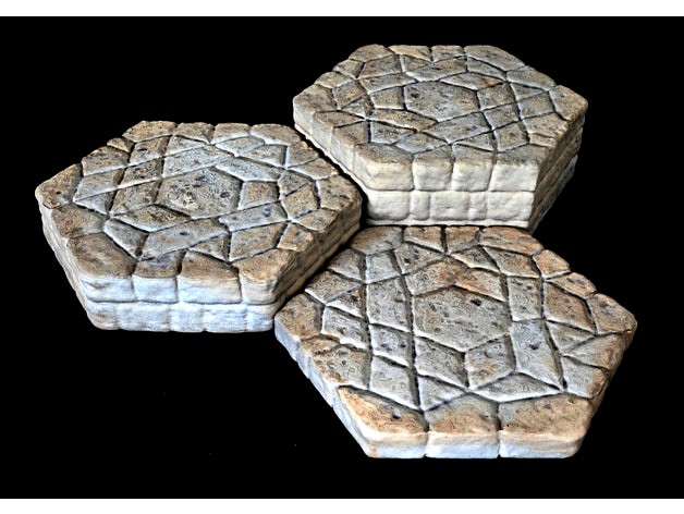 Hexagonal Rock Pillar by Petal3D model