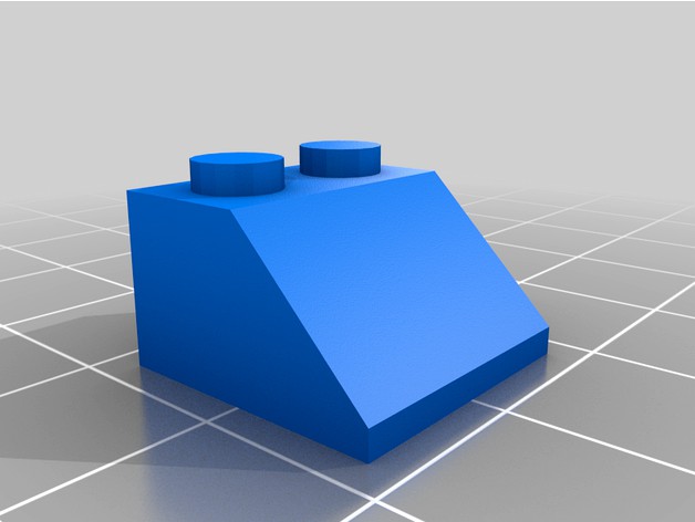 lego compatible 2x2 slope by DarkLink299 3d model