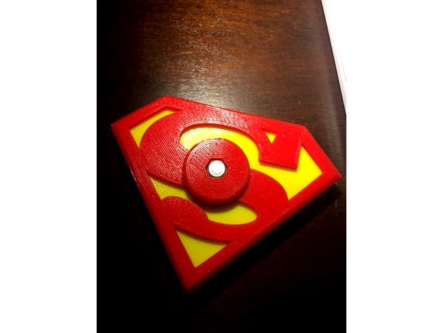Superman Hand Fidget Spinner by jdk201 3d model