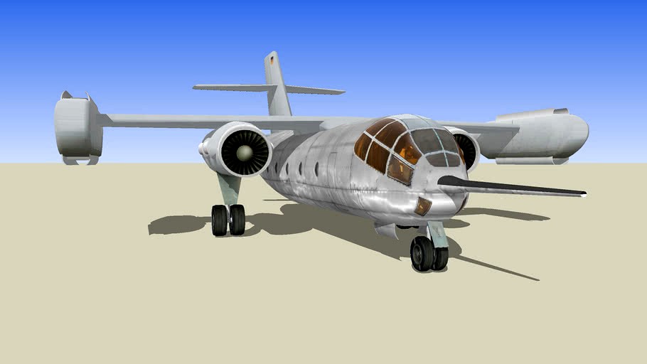 Dornier Do 31 VTOL 3d model