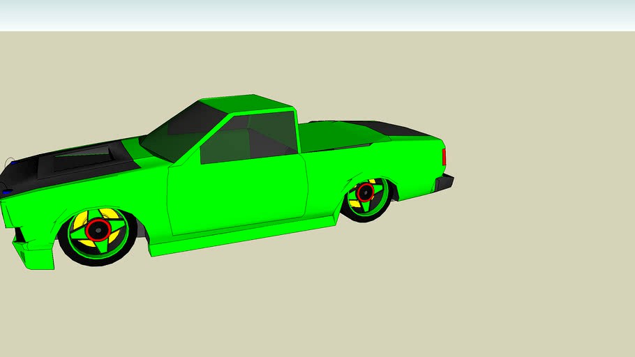 Toyota pickup streetcar 3d model