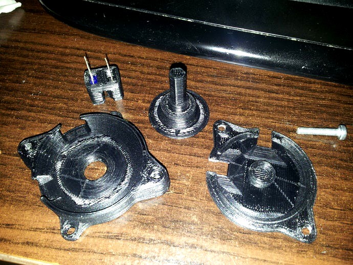 fully printable optical potentiometer/encoder by thunderbug 3d model