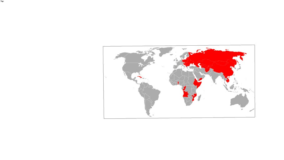 These are all the communist countries 3d model