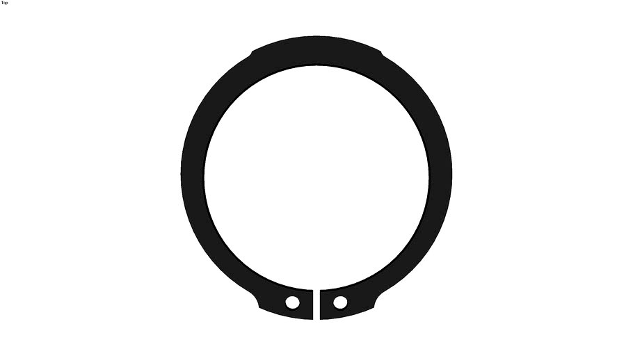 Circlip 45mm External 3d model