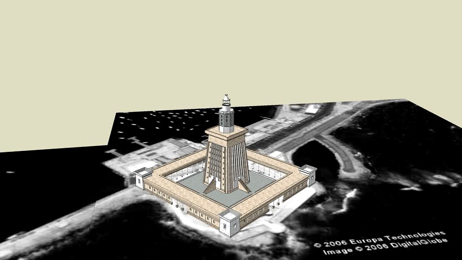 Pharos - The Lighthouse of Ancient Alexandria 3d model