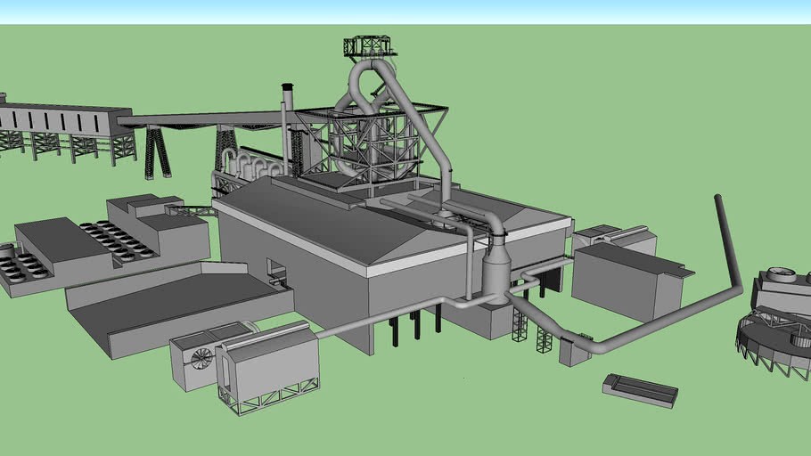Teesside Blast Furnace 3d model