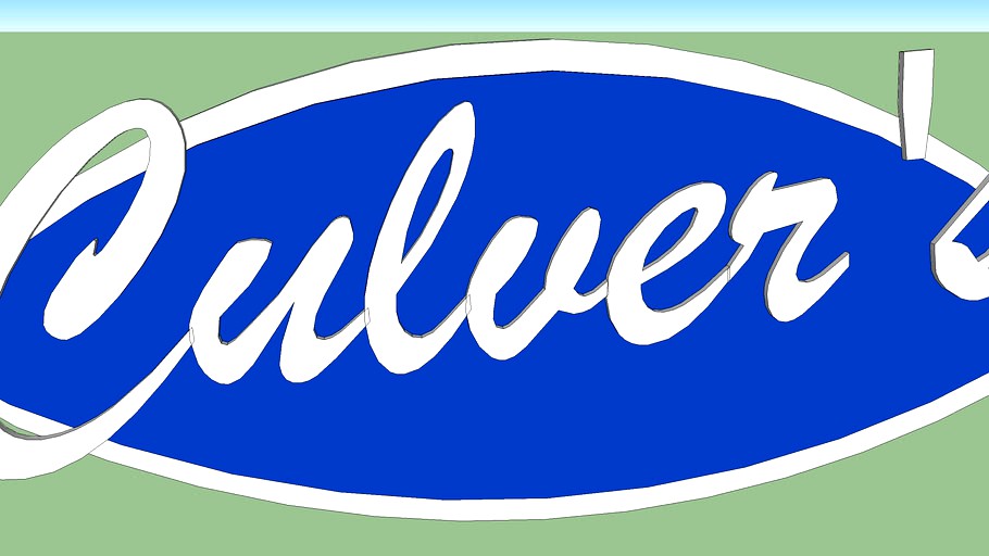 Culvers Sign/logo 3d model