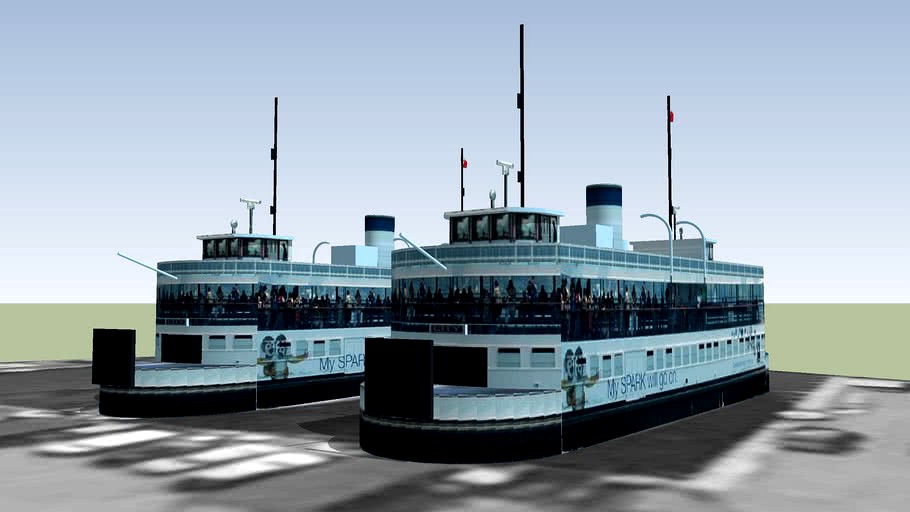 Toronto Islands Ferry 3d model