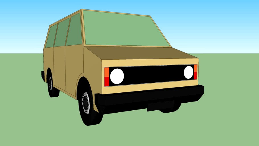Simple Van concept model 3d