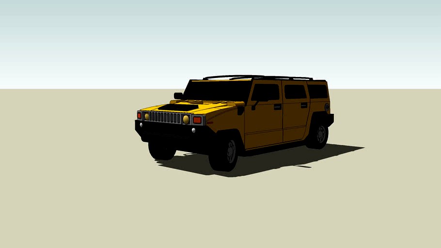 Hummer H2 3d model