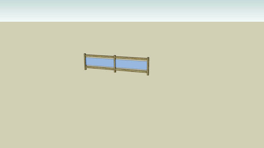 Glass Railing 3d model