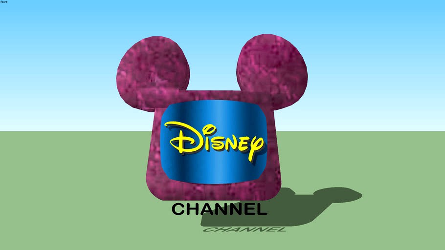 Disney Channel logo (2000-2002) 3d model