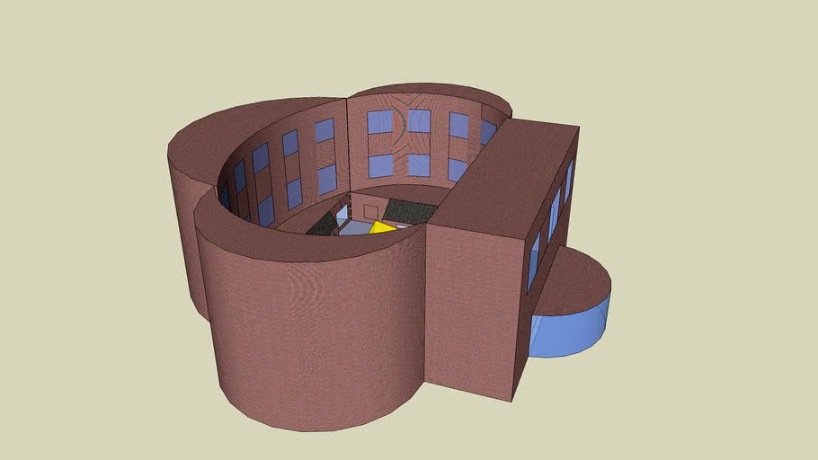 College/University building 3d model