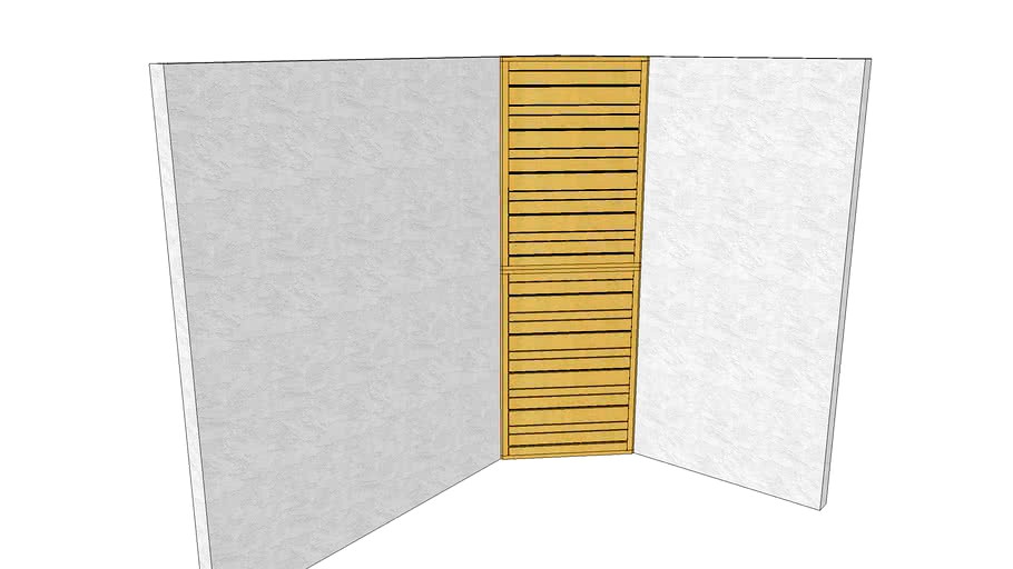 Corner Slat Resonator 3d model