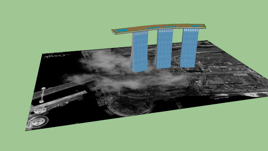 The Marina Bay Sands (Singapore) 3d model
