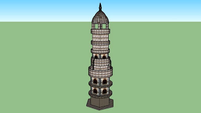 historic tower 3d model