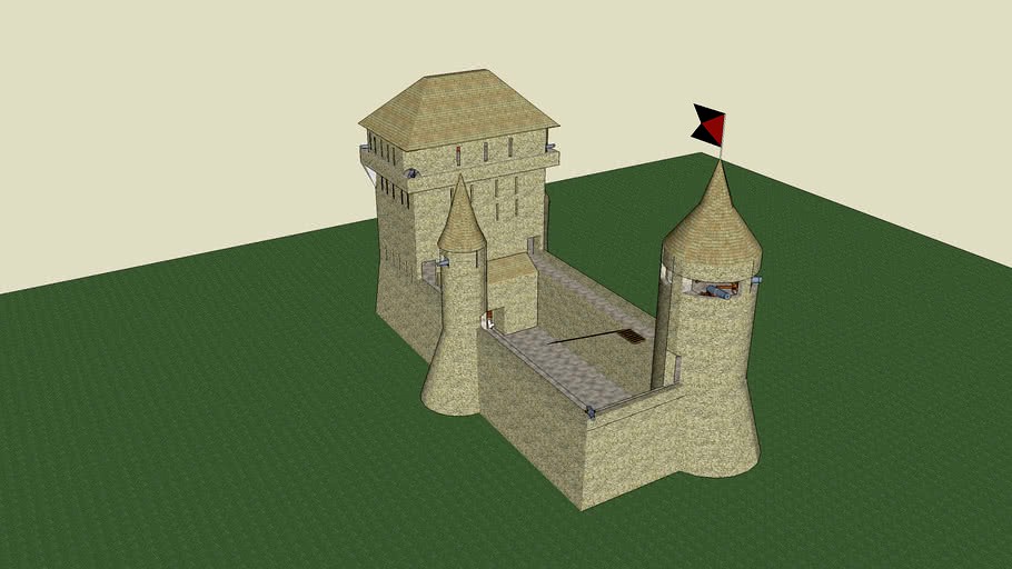 Castle of Vlad Dracol 3d model