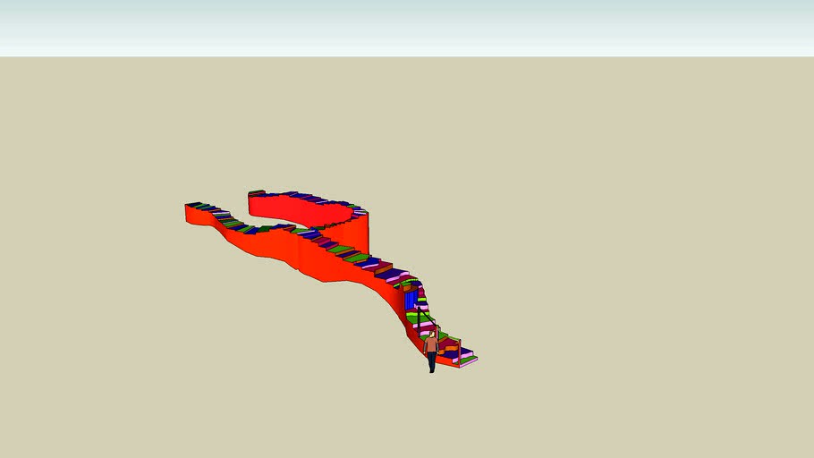 Seussian Style Stairs 3d model