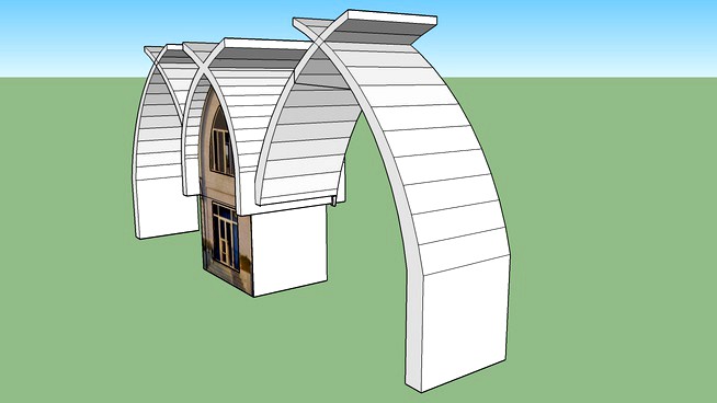 Main Gate Wapda Town Gujranwala 3d model