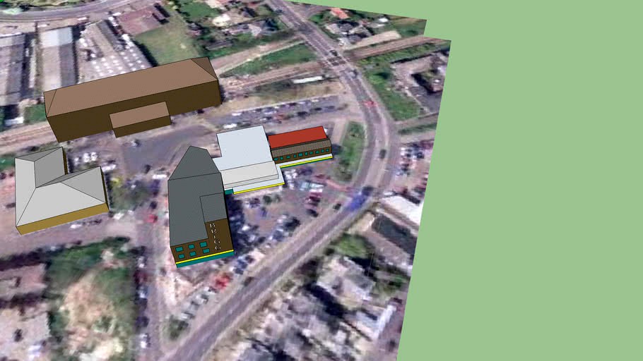 filey town centre 3d model