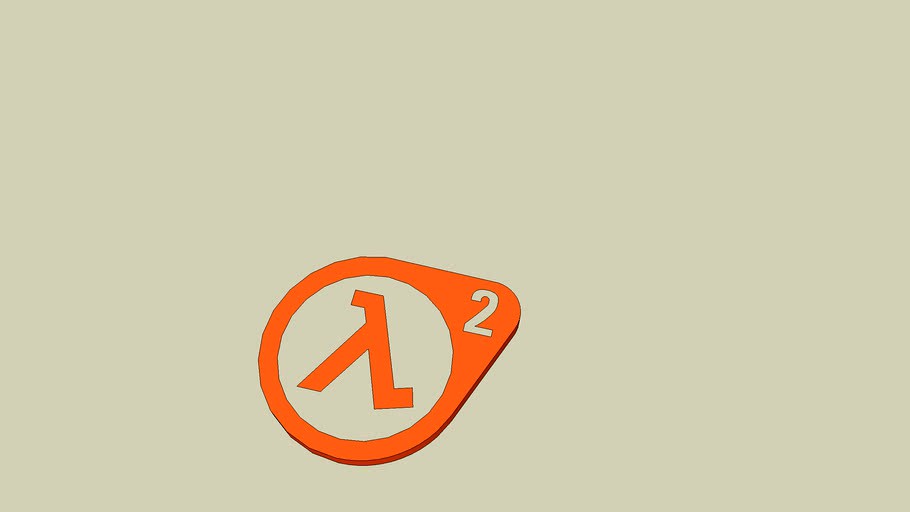 Half-Life Logo 3d model
