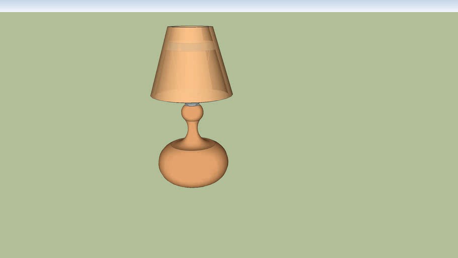 Lamp with basic textures 3d model