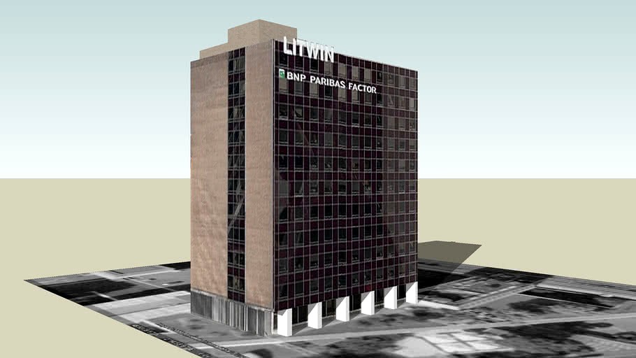 Tour Litwin, Puteaux 3d model