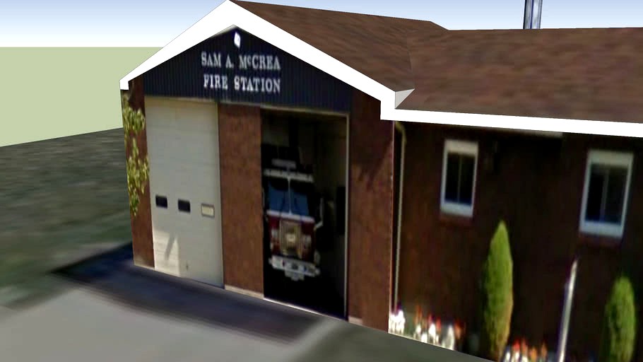 SAM A. McCREA FIRE STATION 3d model
