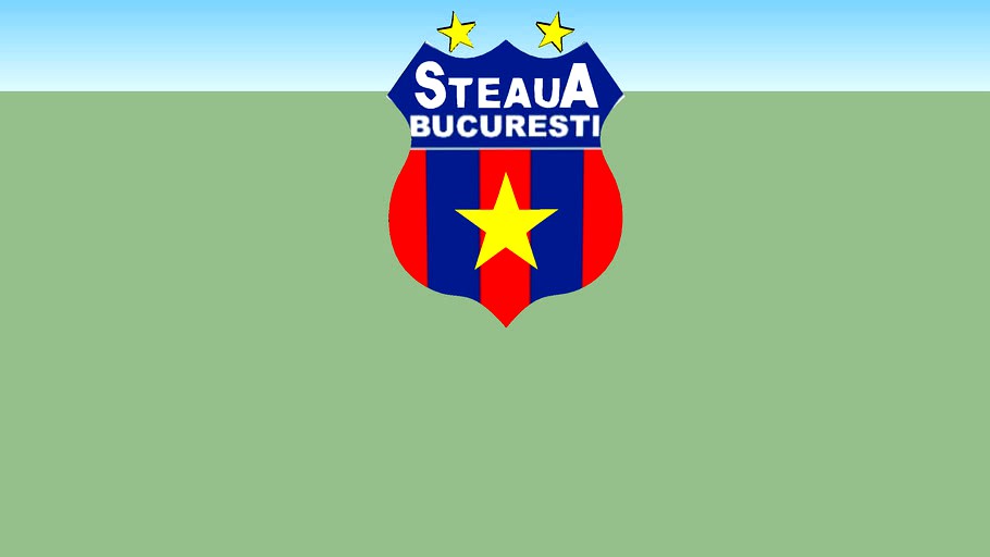 logo football FC Steaua Bucarest 3d model