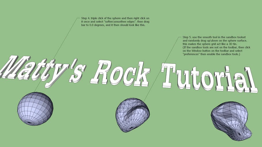 Rock Tutorial. 3d model