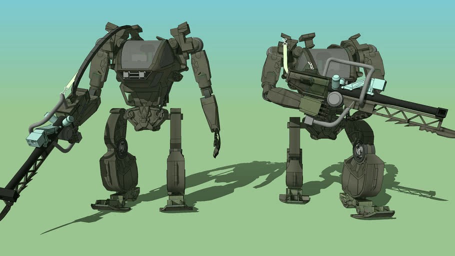 AMP suit from the movie avatar. 3d model