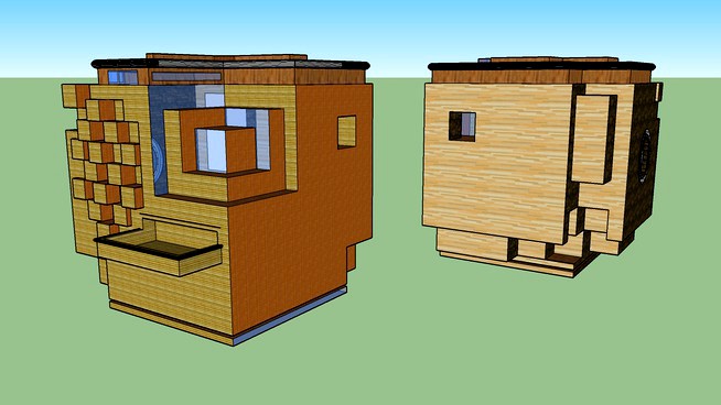 Cube Home SketchUp Test 3d model