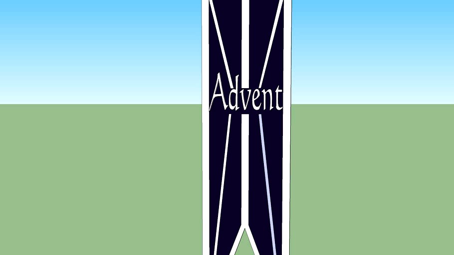 ADVENT FLAG/BANNER 3d model