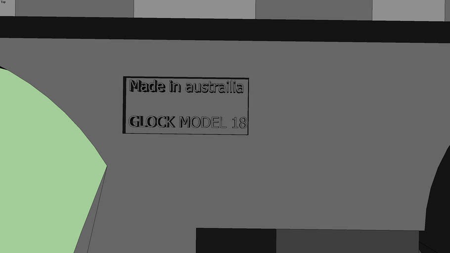 Glock model 18 full auto 3d