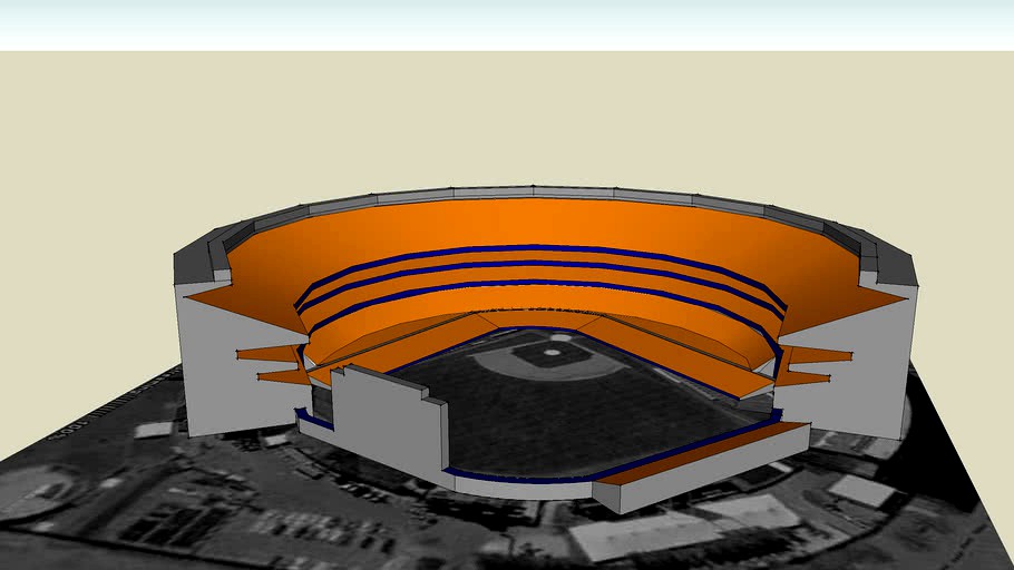 Shea Stadium 3d model