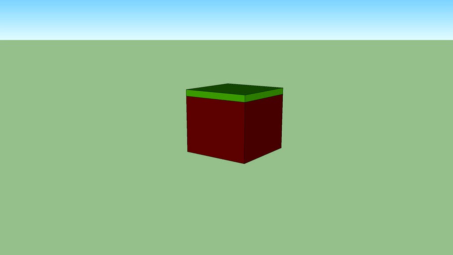 Minecraft Grass Block 3d model