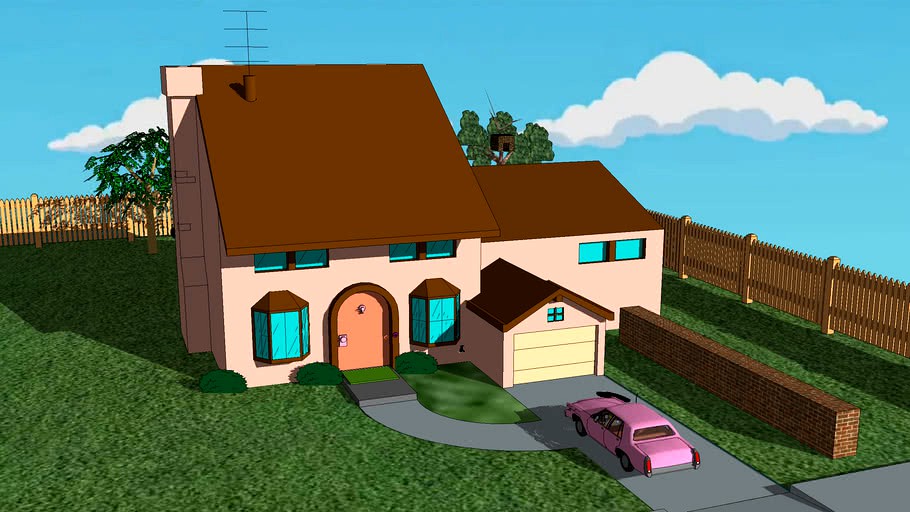 The Simpsons House 3d model