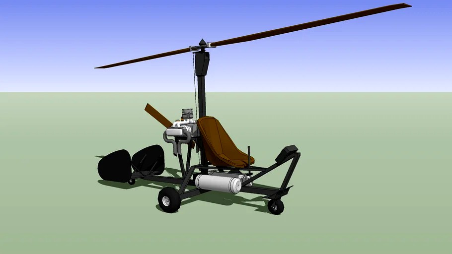 Road Warrior Gyrocopter 3d model