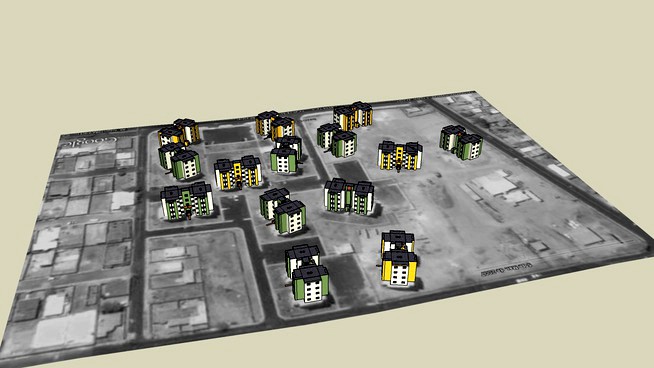 Edificios Los Modines 3d model