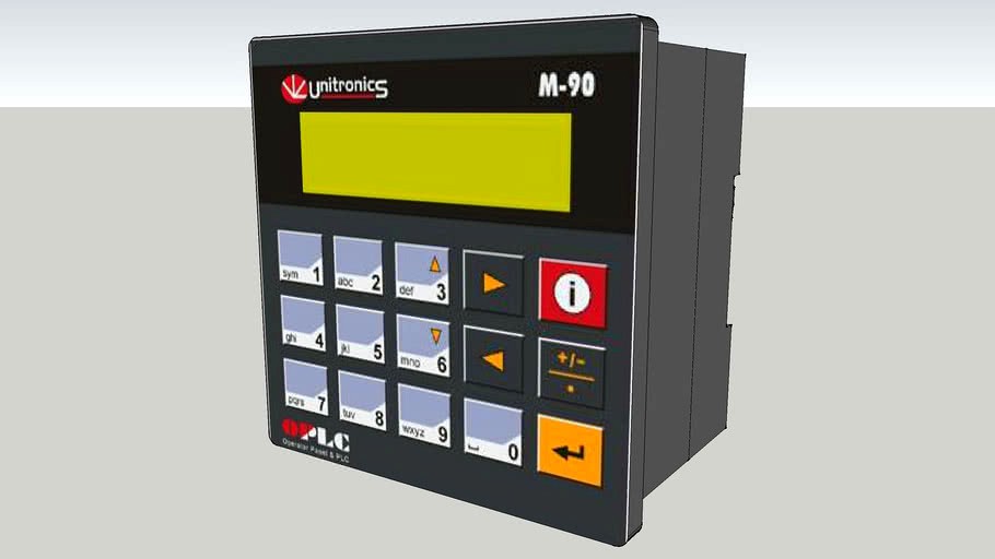 Clp + IHM M90 Unitronics 3d model