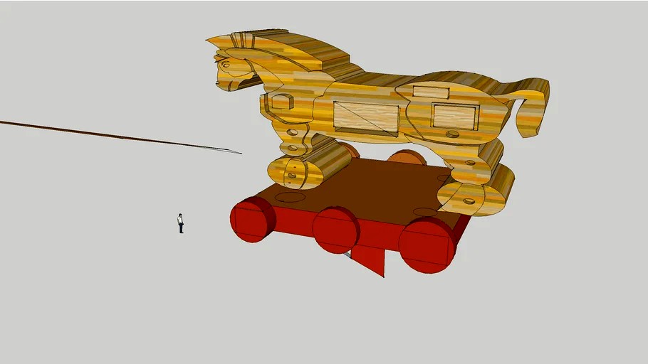 trojan horse project 3d model