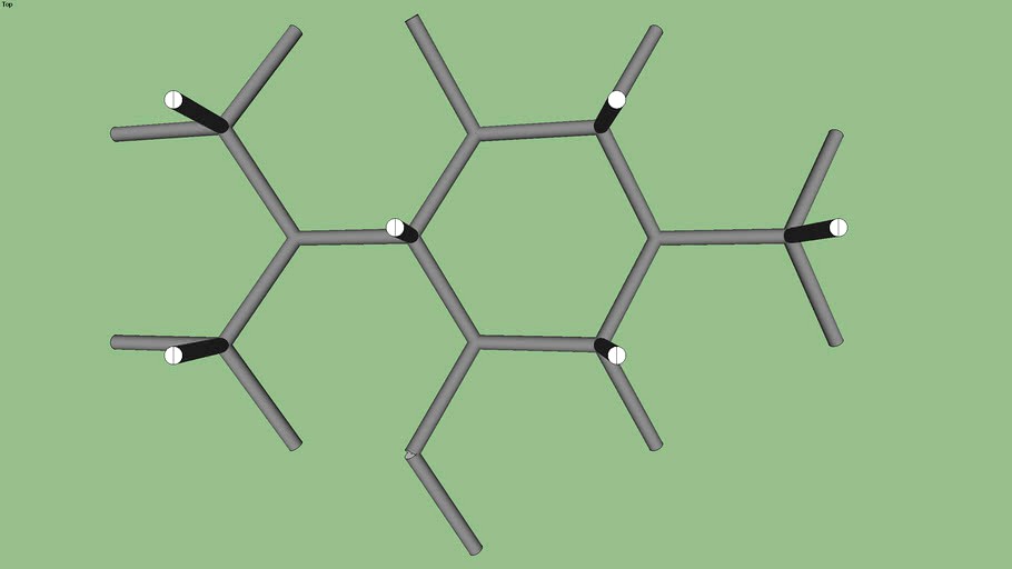 menthol molecule 3d model