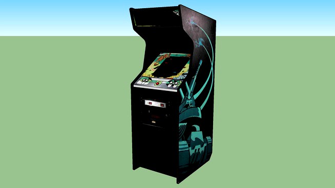 The End arcade game 3d model